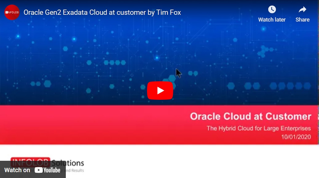 Why Oracle Cloud@Customer is an Irresistible Hybrid Cloud Alternative? – INFOLOB Global